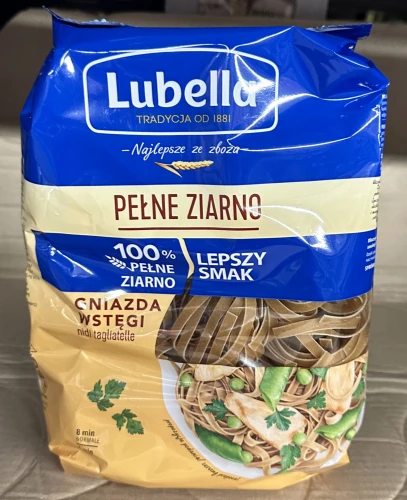 Lubella Pełne Ziarno Gniazda Wstążki Tagliatelle 400g